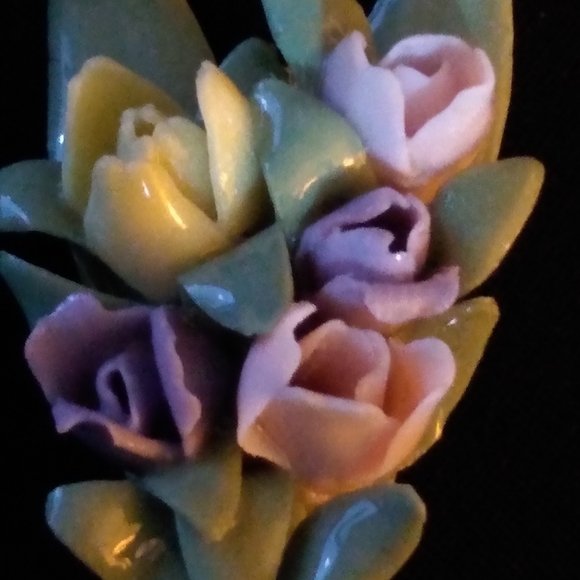 Jewelry | Porcelain Flower Brooch Pin | Poshmark